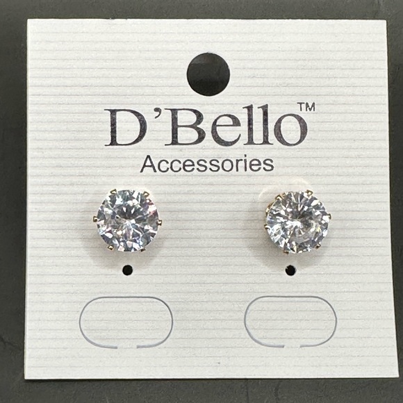D’Bello | Jewelry | New Dbello Cz Stud Earrings | Poshmark